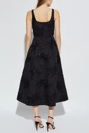 Munthe Midi Dress With Bead And Sequin Appliqués