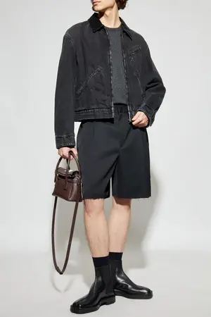 MAISON MARGIELA Vintage-effect Wool Shorts