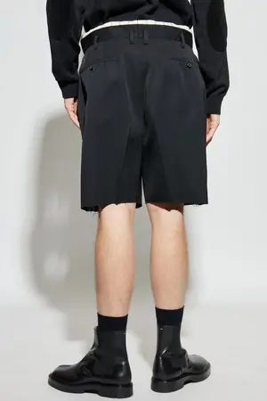 MAISON MARGIELA Vintage-effect Wool Shorts