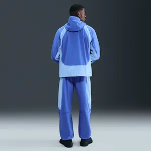 Nike Tech Dri-fit Woven Color-block Windrunner Loose Jacket - Blue