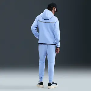 Nike Tech Full-zip Fleece Windrunner Jacket With Reflective Accents - Blue