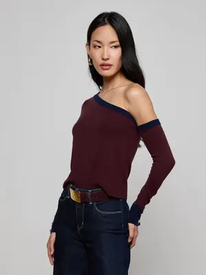 L'Agence Maeva One-shoulder Top