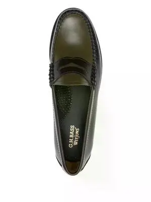 G.H.BASS Weejuns Panelled Loafers - Brown
