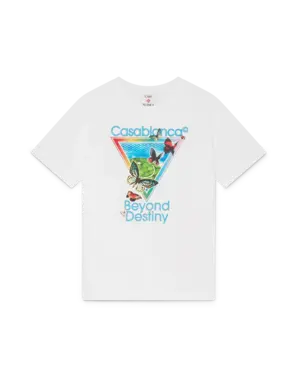 Casablanca Tennis Club Beyond Destiny Short Sleeve T-shirt - Multicolor