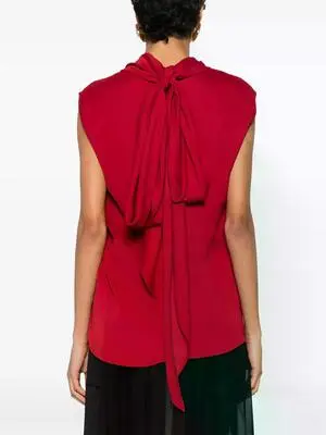 LANVIN Draped Sleeveless Blouse