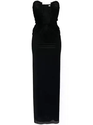 Christopher Esber Plunge Strapless Maxi Dress