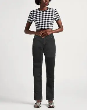 8PM Cotton Paneled Tapered Jeans