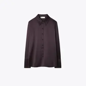 Tory Burch Cuffed Silk Shirt