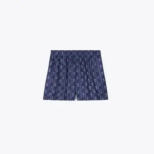Tory Burch Printed Camp Short - Blue Pajama Print