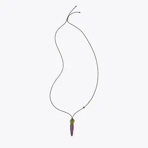 Tory Burch Curiosity Carrot Pendant - Purple/green