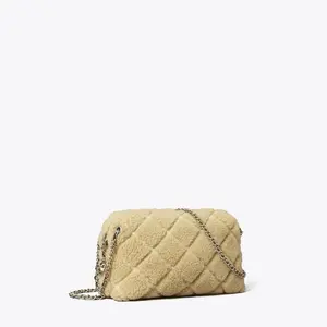 Tory Burch Fleming Soft Shearling Crossbody Bag