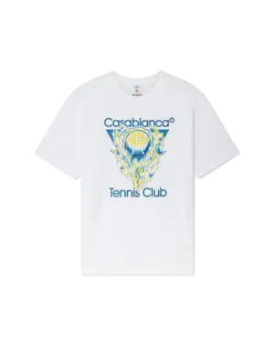 Casablanca Tennis Club Icon Short Sleeve T-shirt - Multicolor