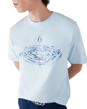 Casablanca Drip Logo Short Sleeve T-shirt - Multicolor