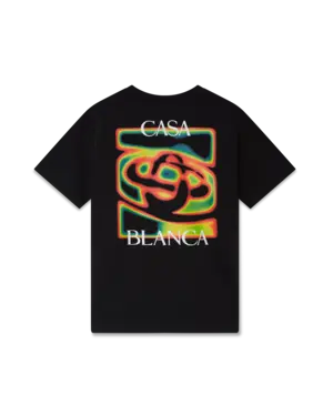 Casablanca Heat Map Logo Short Sleeve T-shirt - Multicolor