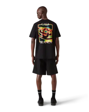 Casablanca Heat Map Logo Short Sleeve T-shirt - Multicolor