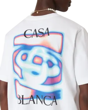 Casablanca Heat Map Logo Short Sleeve T-shirt - Multicolor