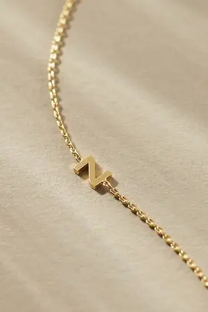 FINE DIAMONDS BY ANTHROPOLOGIE Delicate Monogram Necklace Z