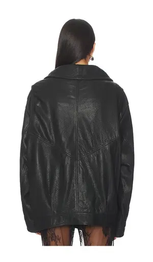LAMARQUE Ronja Leather Jacket - Black