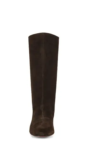 LOEFFLER RANDALL Cleo Suede Mid-calf Block Heel Boots