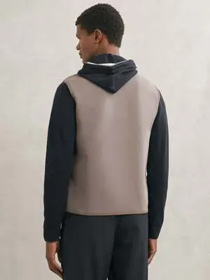 REISS Brushed Jersey Quilted Gilet