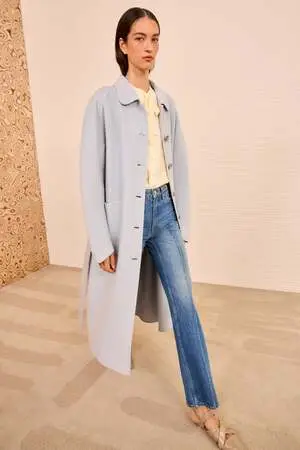 Ulla Johnson Lisbeth Long Wool Coat With Belt - Slate