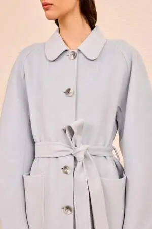 Ulla Johnson Lisbeth Long Wool Coat With Belt - Slate