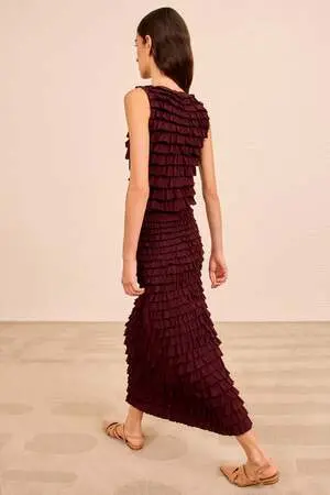 Ulla Johnson Mimi Ruffled Midi Skirt