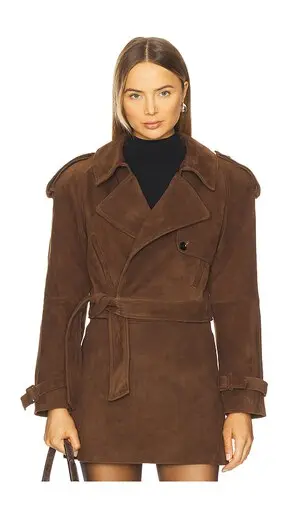 SUSANNA CHOW Natasha Suede Jacket