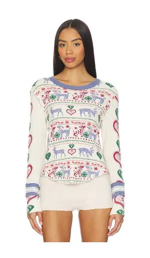 Free People We The Free Blissful Layering Tee - Snowdrop Combo
