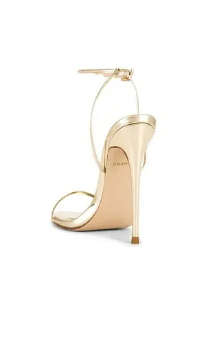 Femme La Metallic Strappy Stiletto Sandals
