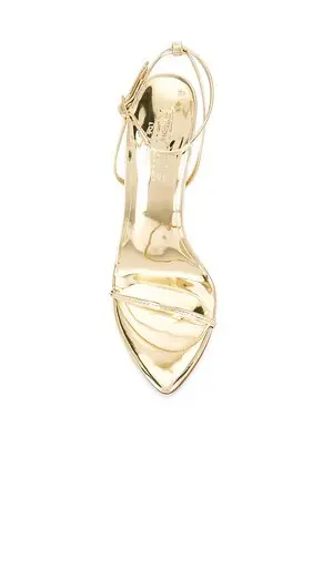 Femme La Metallic Strappy Stiletto Sandals