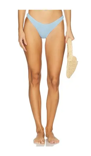 Frankies Bikinis Dove Thermal Bikini Bottom - Lullaby Sky
