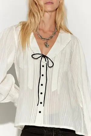 Free People Hannah Long Sleeve Blouse