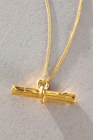 BY GEORGIA Toggle Pendant Necklace - Gold
