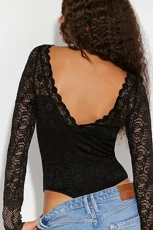 NIGHTCAP Cheval Lace Bodysuit