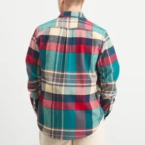 Portuguese Flannel Tintor Flannel Check Shirt - Green/red/navy