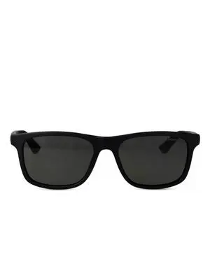 Montblanc Rectangle Logo Sunglasses Black