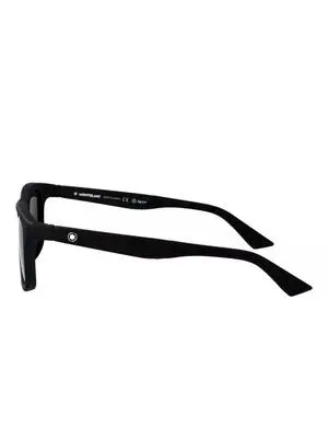 Montblanc Rectangle Logo Sunglasses - Black