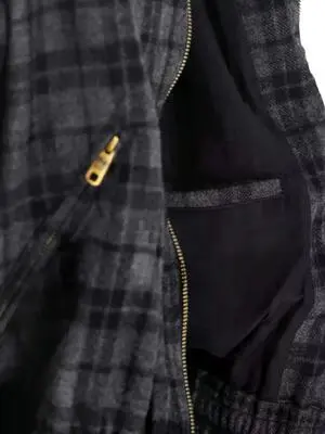 WILLY CHAVARRIA Zip-up Plaid Jacket