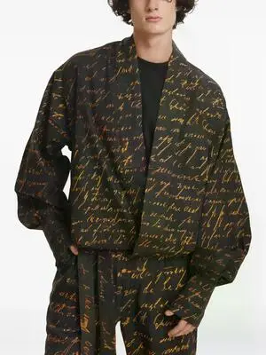 IRINA VOINEA Writings Balloon-sleeve Jacket