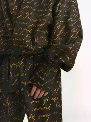 IRINA VOINEA Writings Balloon-sleeve Jacket