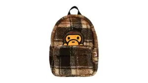 A BATHING APE Sherpa Fur Mini Backpack