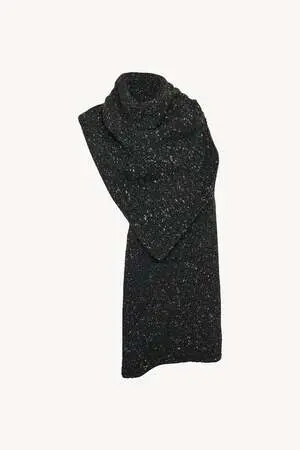 THE ROW Mantia Scarf Charcoal Melange