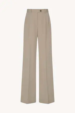 THE ROW Virgil Pant In Wool - Stone