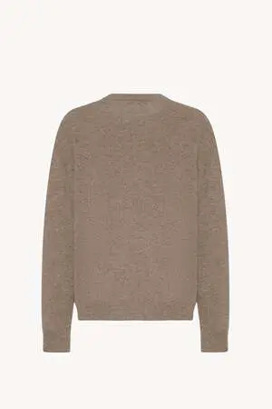 THE ROW Misael Cashmere Sweater - Light Pebble