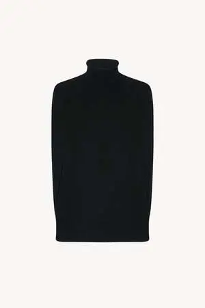 THE ROW Meo Cashmere Turtleneck Vest - Black