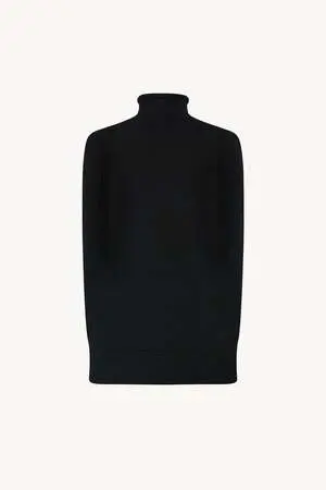 THE ROW Meo Cashmere Turtleneck Vest - Black