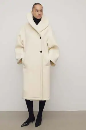 THE ROW Regino Virgin Wool Coat - Ivory