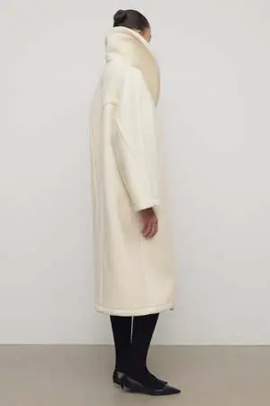 THE ROW Regino Virgin Wool Coat - Ivory