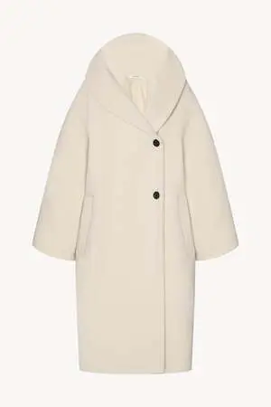 THE ROW Regino Virgin Wool Coat - Ivory
